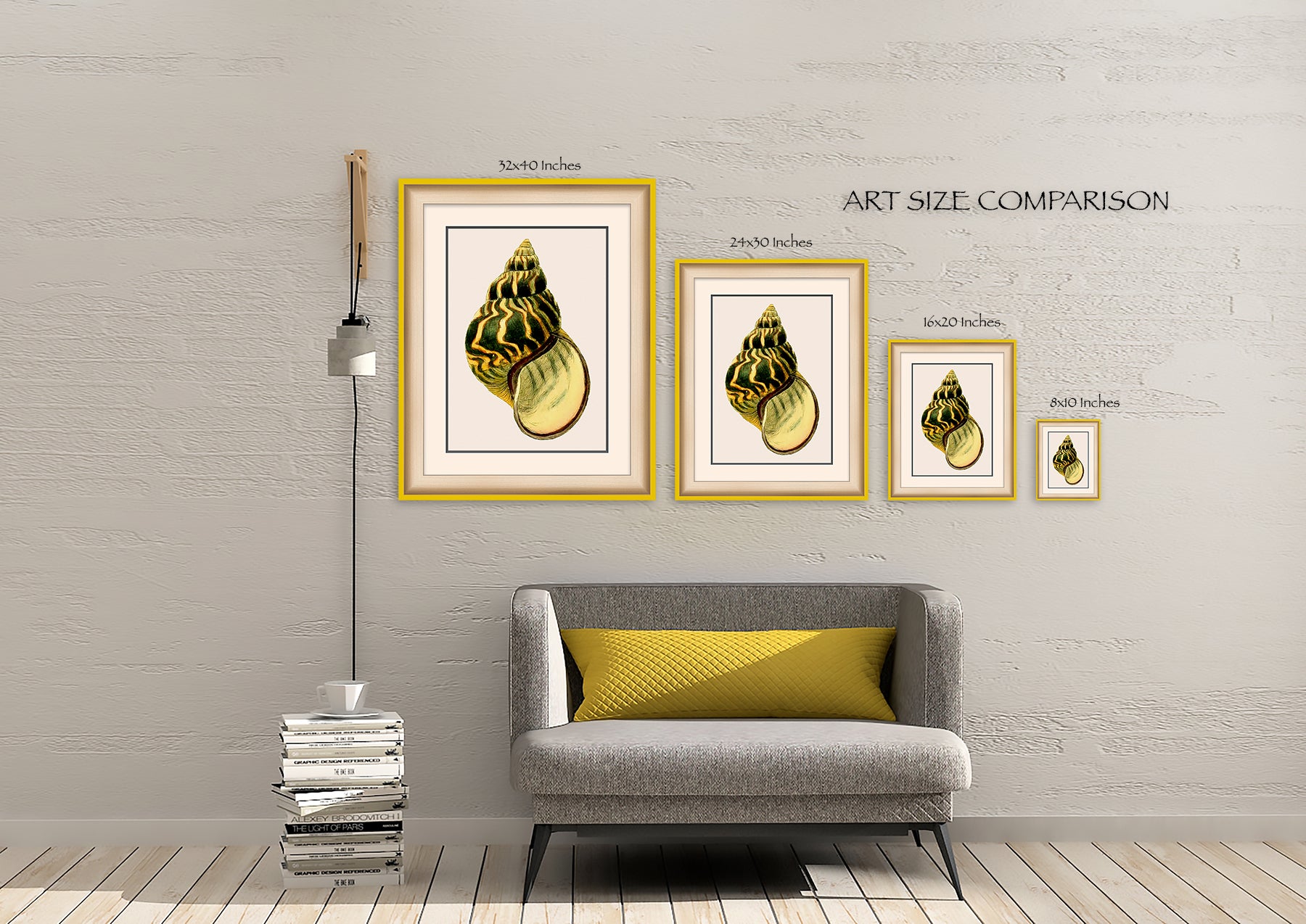 Green and Yellow Bulinus Shell